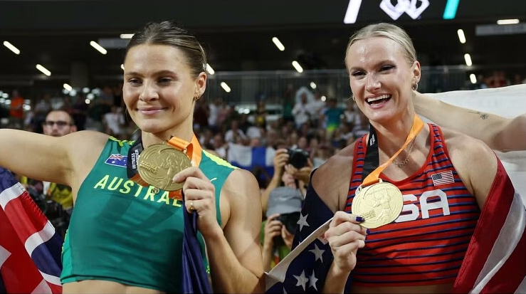World Athletics Championships: Katy and Nina shared gold medal in pole ...